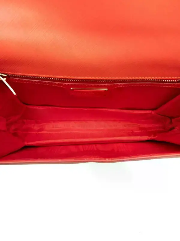 FERRAGAMO Leather Vara Bow Chain Crossbody Bag