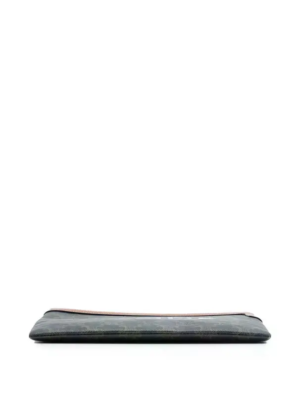 Celine 2021 Small Triomphe Coated Canvas Clutch Bag