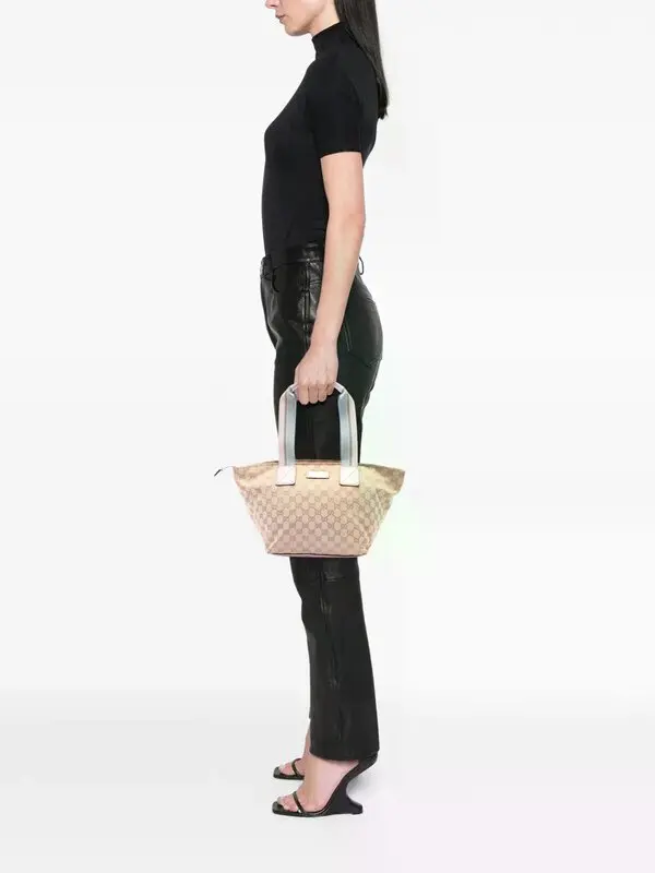 Gucci 2016-2026 Gg Canvas Web Tote Bag