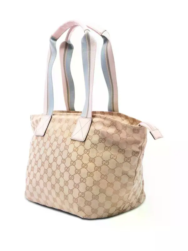 Gucci 2016-2026 Gg Canvas Web Tote Bag