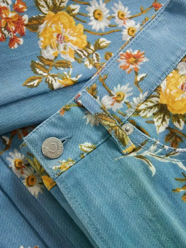 Veronica Beard Taylor Floral-print Jeans
