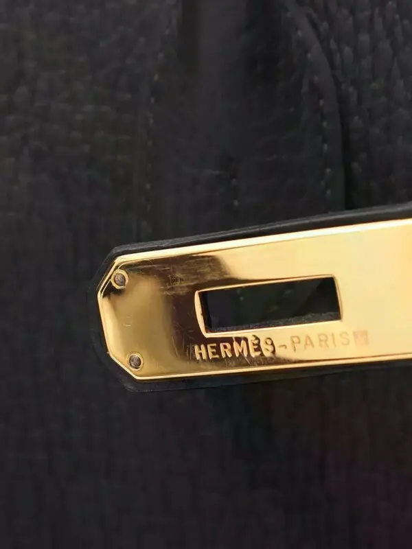 Hermès 1996 Ardennes Birkin Retourne 35 Handbag - Black