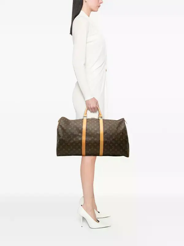 LOUIS VUITTON Monogram Keepall 55 Travel Bag