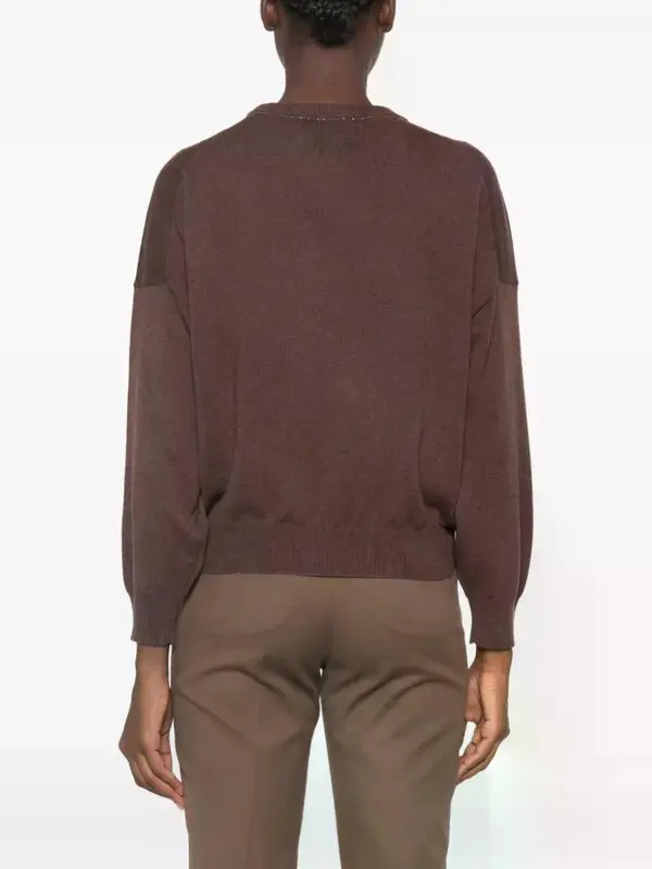 Brunello Cucinelli Crew Neck Long Sleeve Sweater