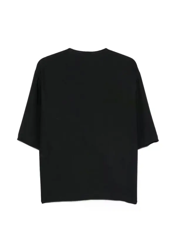 Emporio Armani Button-detail Round-neck Blouse