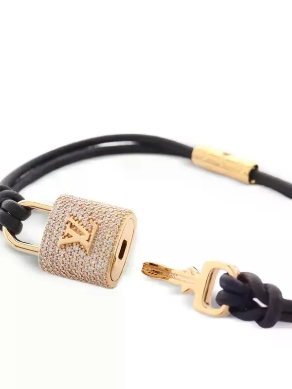 LOUIS VUITTON Padlock Charm Bracelet