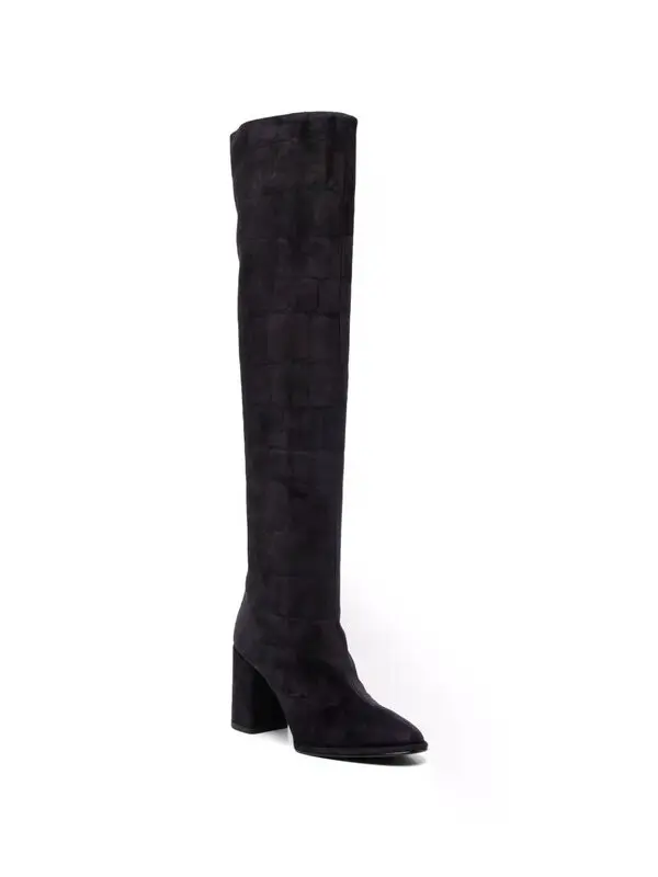 LE SILLA Round-toe Knee-high Boots - Blue