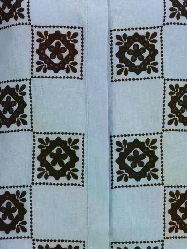 ALEMAIS Grace Embroidered Linen Shirt