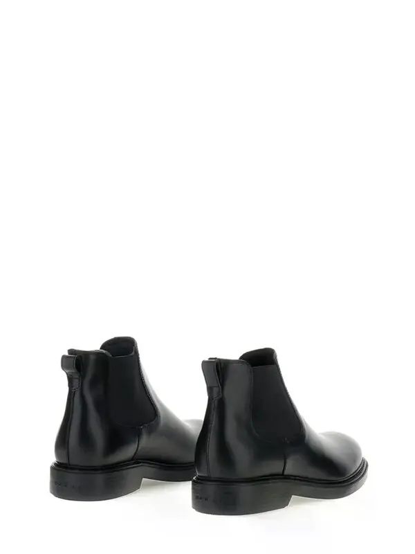 Hogan Elasticated-panel Leather Boots