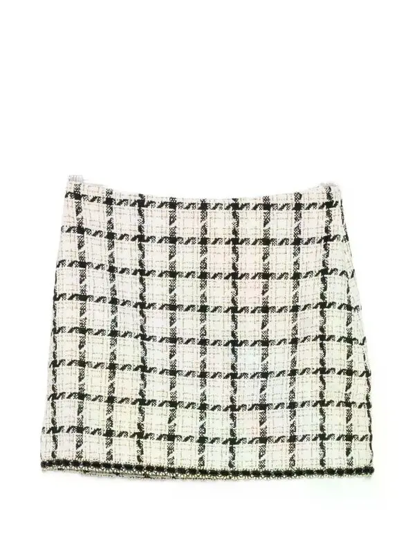 TWINSET Check Pattern Mini Skirt