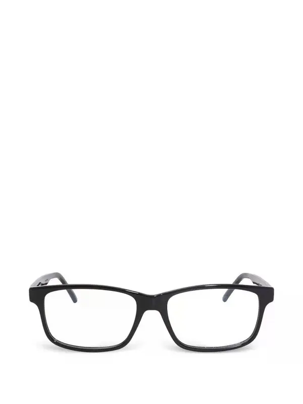 Saint Laurent Rectangle Frame Full Rim Eyeglasses - Black