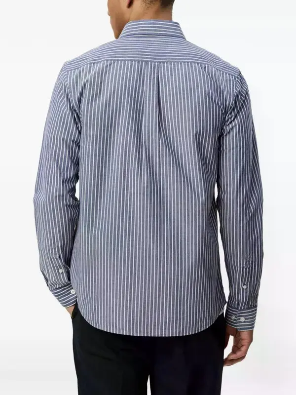 LES DEUX Striped Button-down Shirt