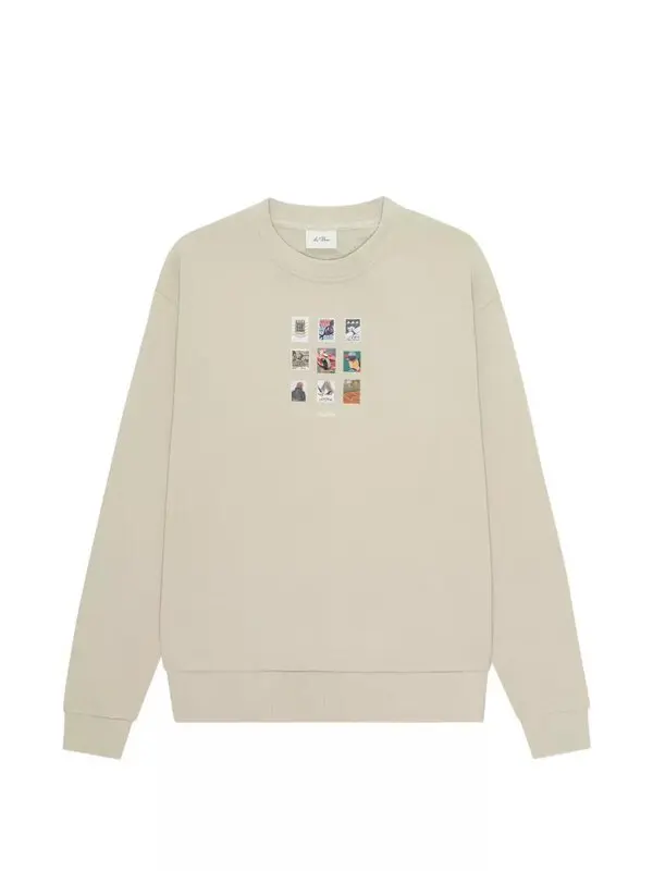 LES DEUX Graphic Print Crewneck Sweatshirt