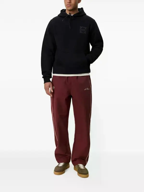 LES DEUX Logo Print Drawstring Hoodie