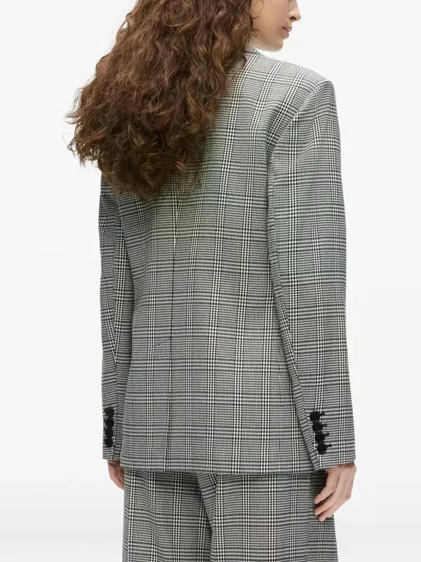 Karl Lagerfeld Structured Checked Blazer