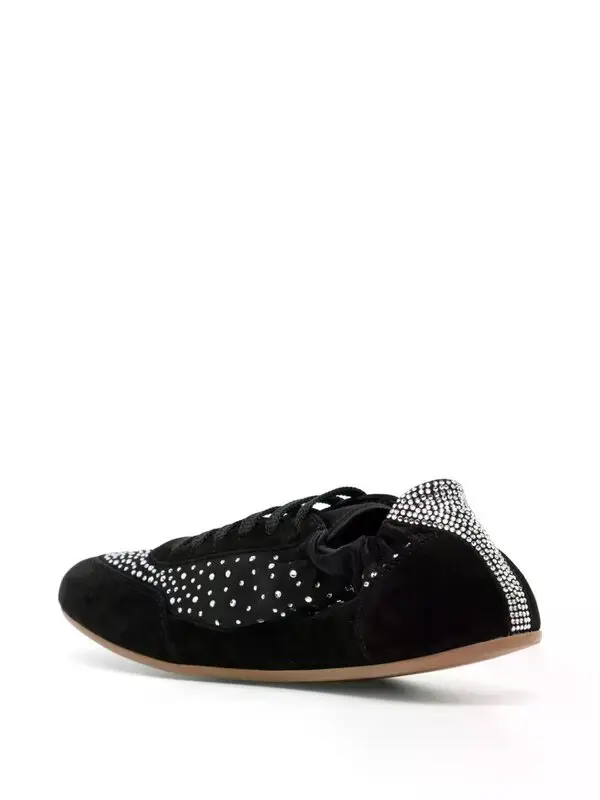 Rene Caovilla Florence Crystal-embellished Sneakers