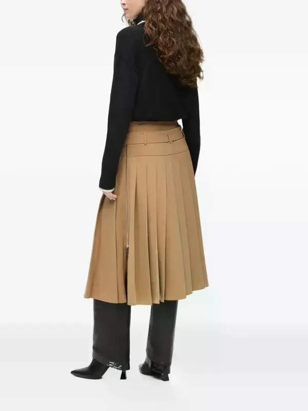 Karl Lagerfeld Pleated Midi Skirt
