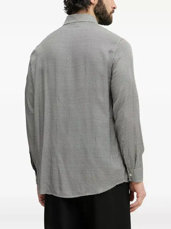 Armani Exchange Logo-print Long-sleeve Shirt
