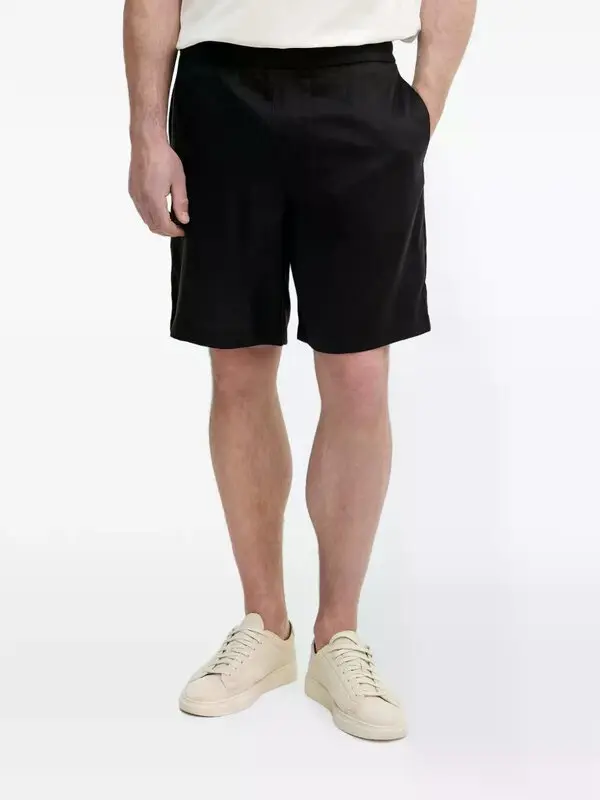 Armani Exchange Elasticated Waist Shorts With Logo Plaque