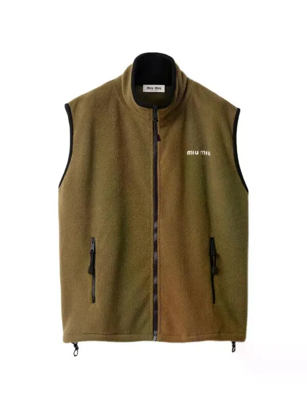Miu Miu Fleece Zipper Vest