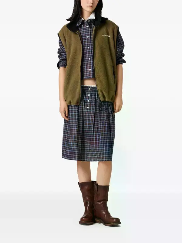 Miu Miu Fleece Zipper Vest