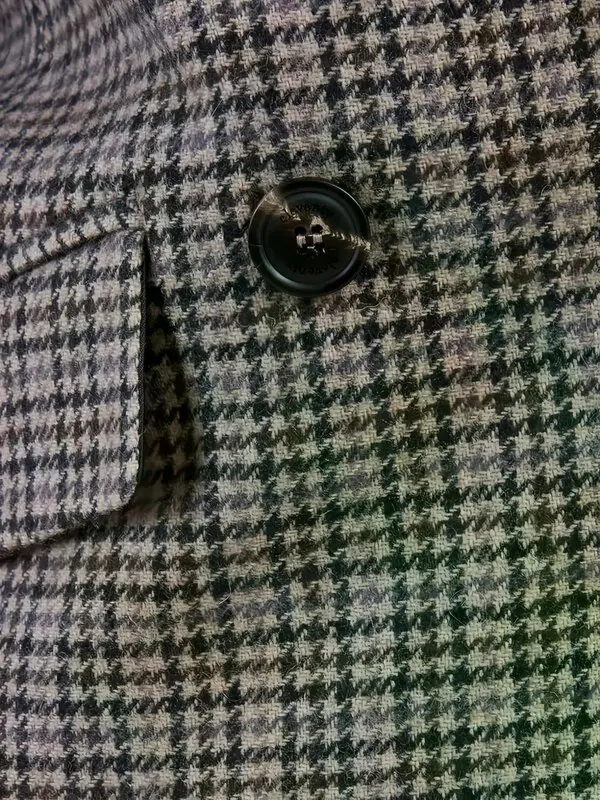Eleventy Houndstooth Double-breasted Blazer