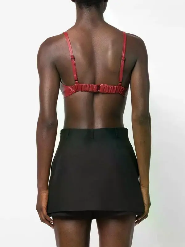 THE MANNEI Sierra Leather Cropped Tank Top