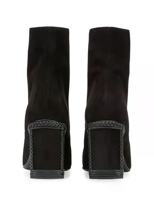 FERRAGAMO Lace-up Braided Ankle Boots