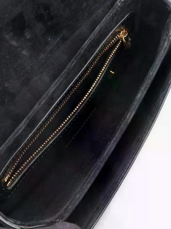 Dior 2010s Cd Signature Chain Shoulder Bag - Black