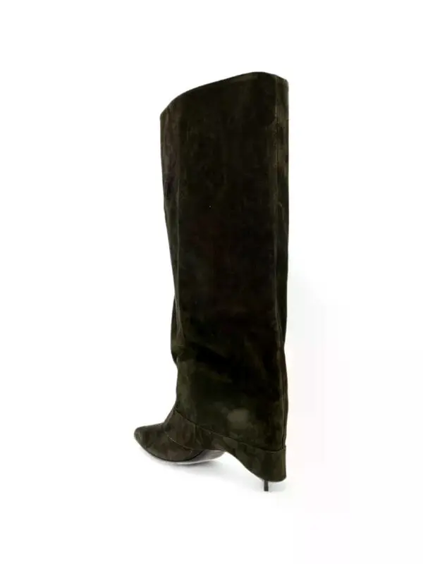 Balmain Anthem Buckle-detail Suede Boots