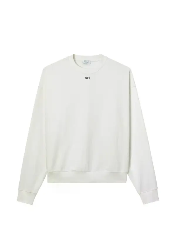 Off-White Logo-print Drop-shoulder Sweater