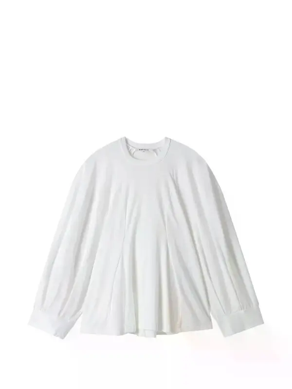 ENFOLD Pleated Long-sleeved T-shirt