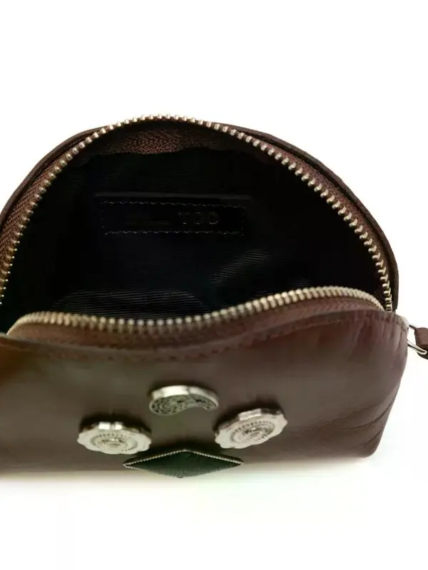 Toga Embellished Leather Coin Purse