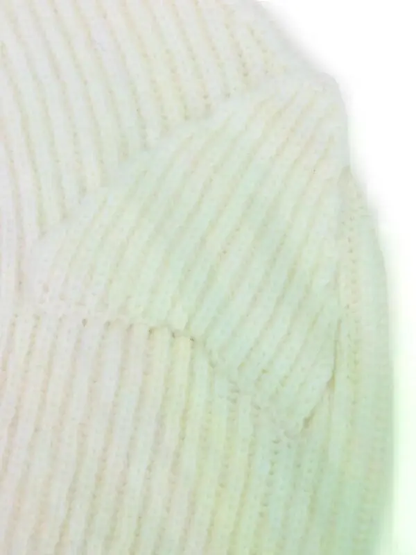 CHARLES JEFFREY Ribbed Knit Ear Detail Beanie