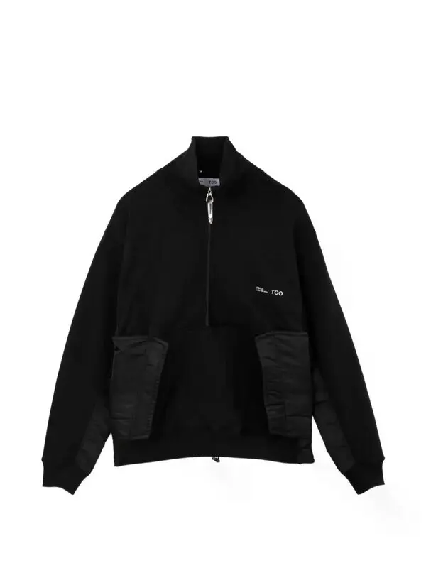 Toga Quarter-zip Panelled Sweater