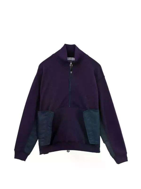 Toga Panelled Quarter-zip Sweater