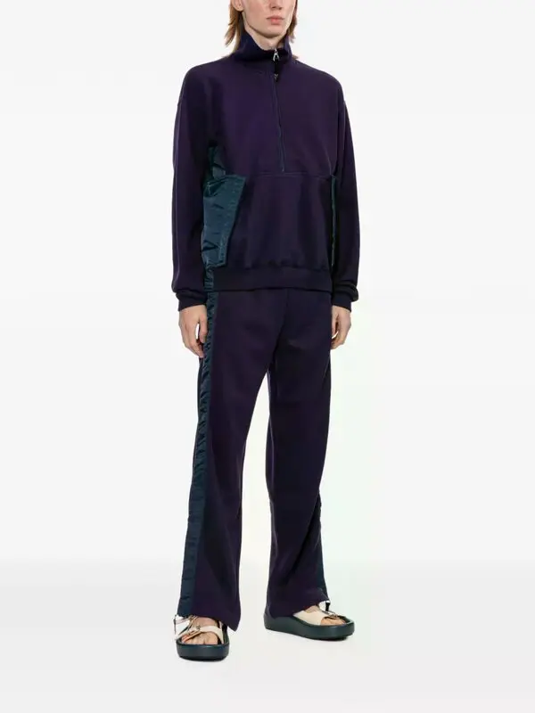 Toga Panelled Quarter-zip Sweater