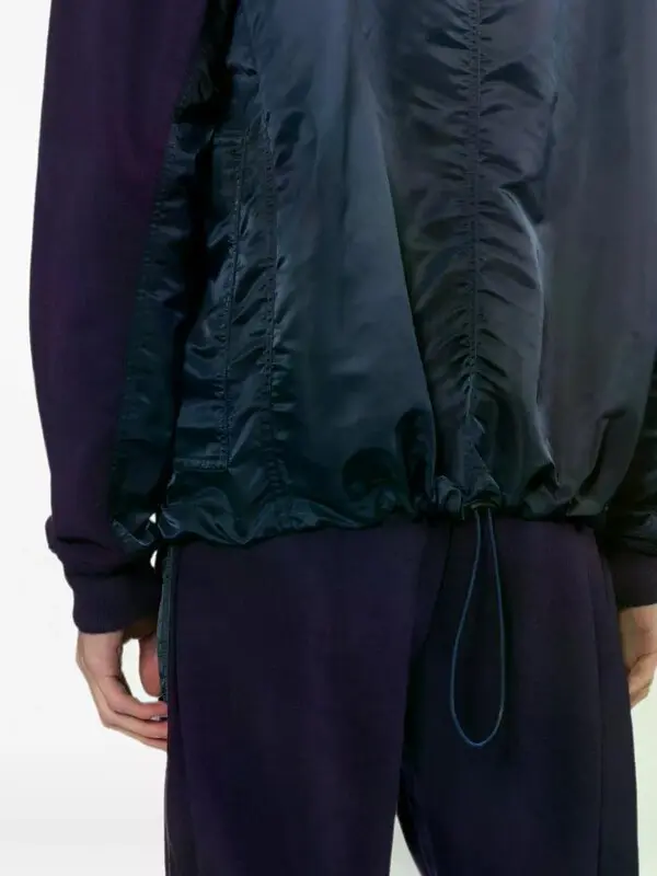 Toga Panelled Quarter-zip Sweater