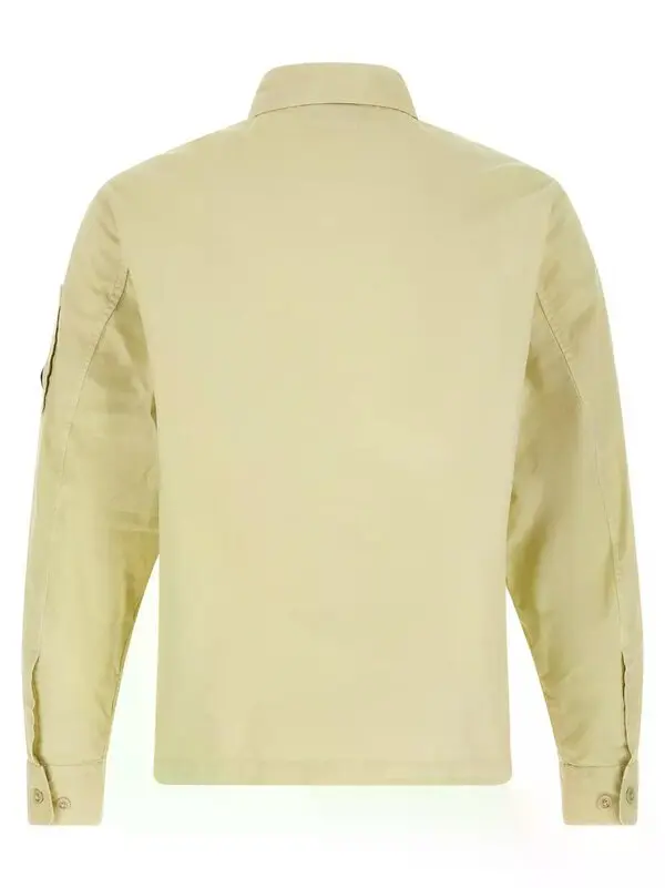 C.P. COMPANY Organic Gabardine Lens Flap Zip Overshirt