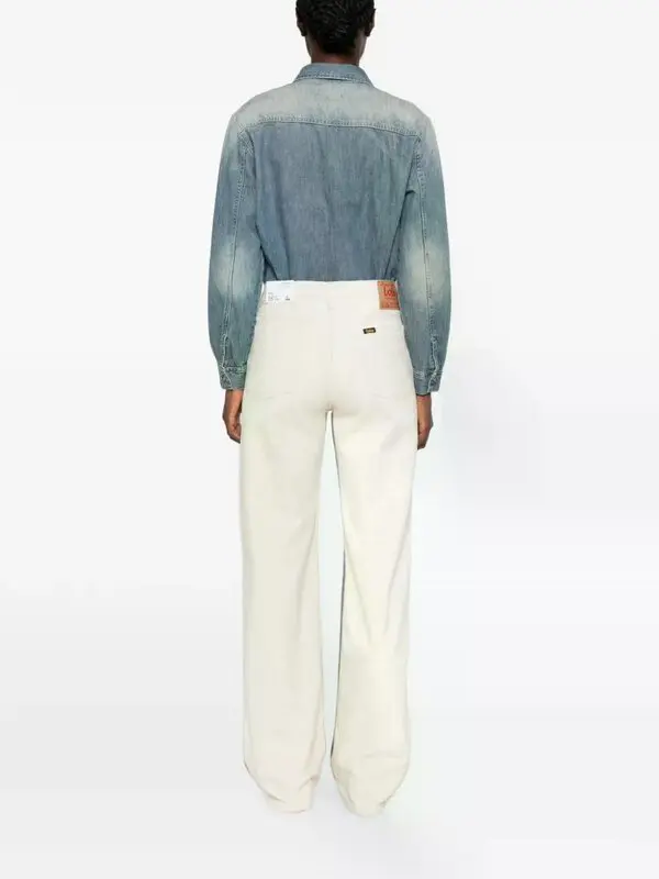 LOIS Lindsay Logo-patch Wide-leg Trousers