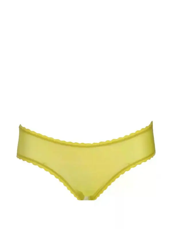 LAURA URBINATI Tulle Briefs - Yellow