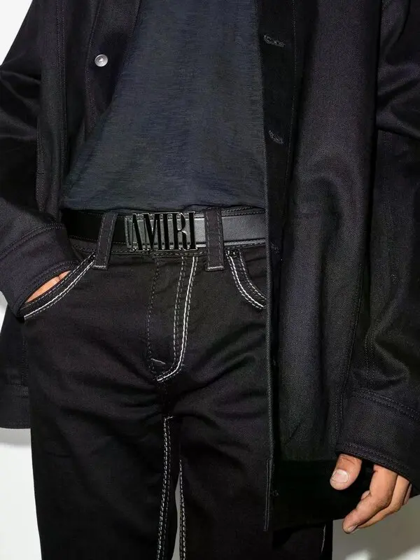 Amiri Nappa Core Belt - Black