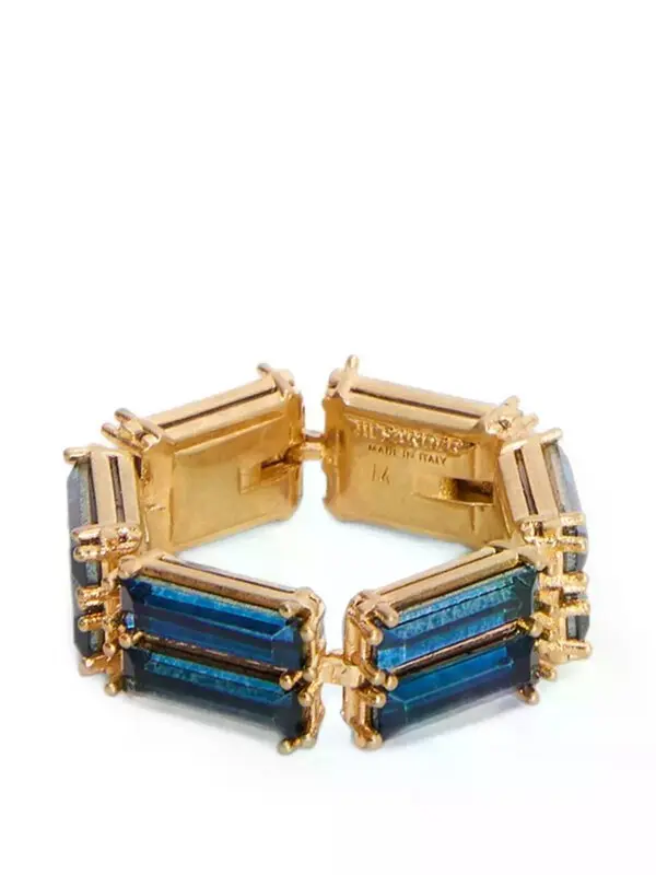 JIL SANDER Crystal-embellished Handcrafted Ring