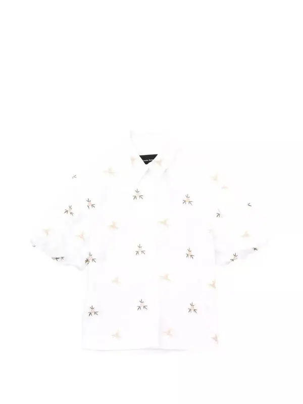 Simone Rocha Embroidered Puff-sleeve Shirt
