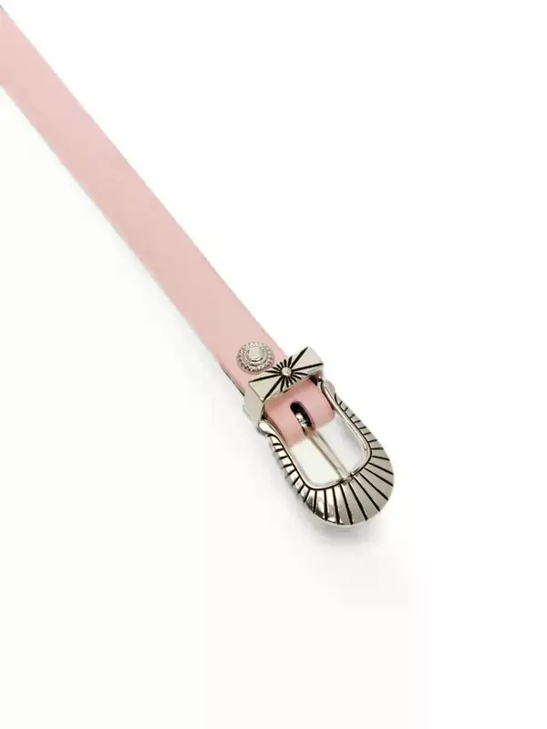 Toga Double Buckle Leather Bangle