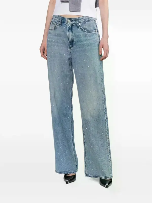 Rag & Bone Logan Crystal-embellished Jeans