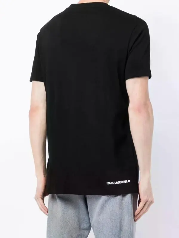 Karl Lagerfeld Logo Address Print T-shirt