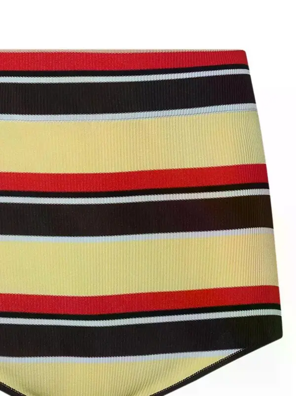 Rabanne Striped Knit High Waist Shorts