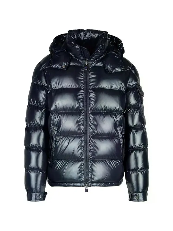 Moncler Maya Hooded Short Down Jacket - Blue