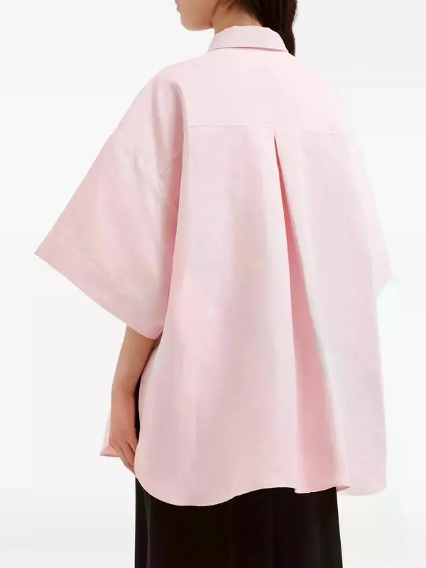 ENFOLD Chest-pocket Oversized Short-sleeved Shirt